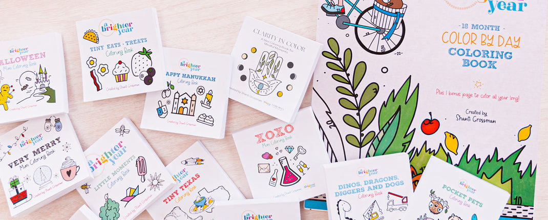 Coloring Books -Creative & Inclusive Designs for Adults - A Brighter Year