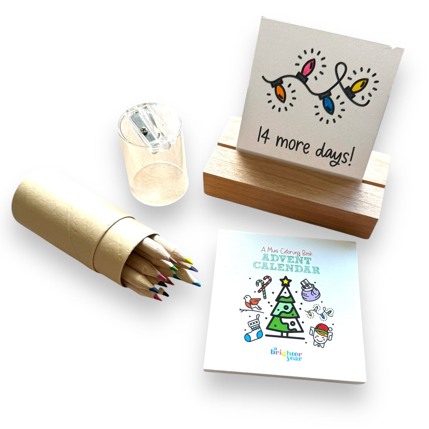 Advent Calendar Mini Coloring Book - A Brighter Year
