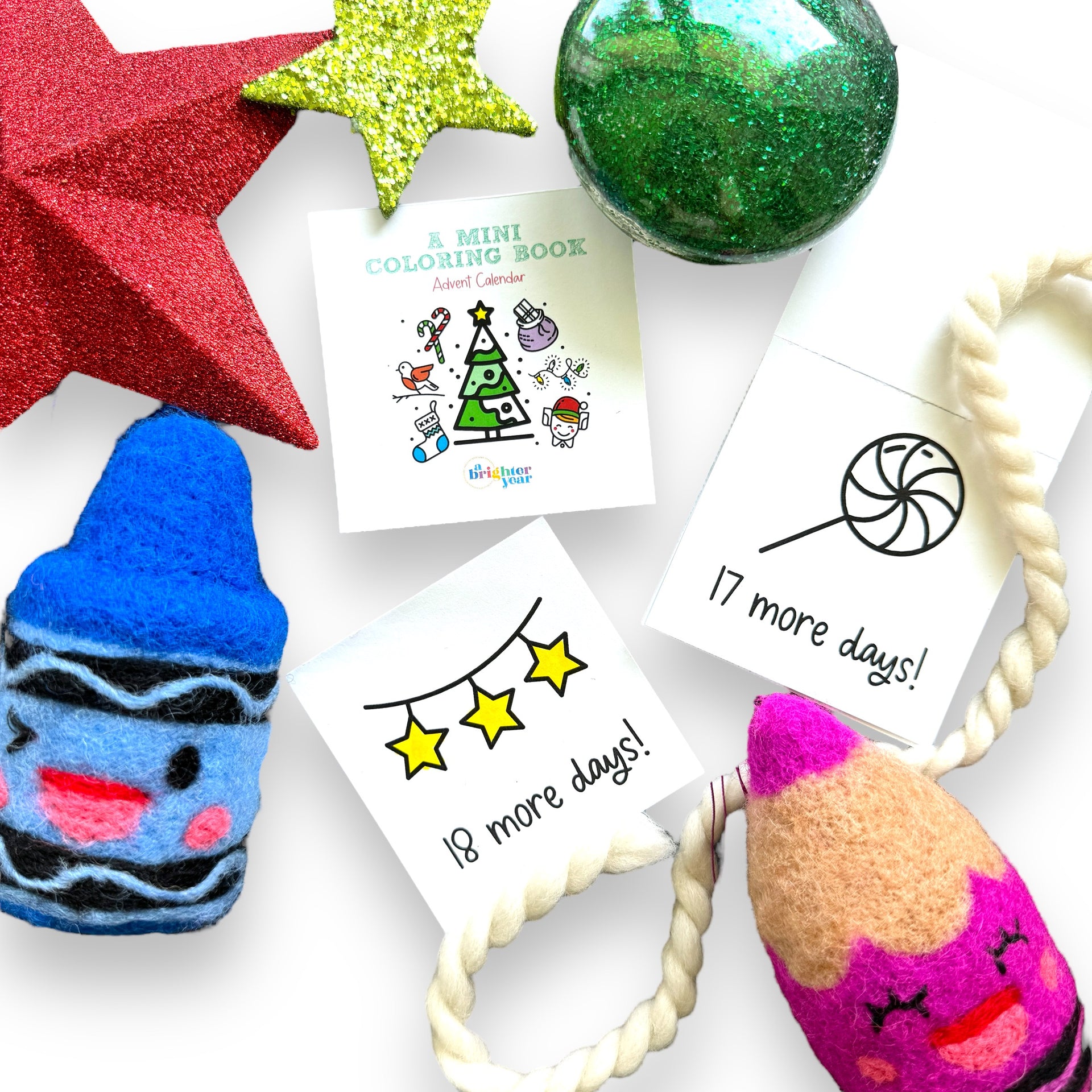 advent calendar coloring book