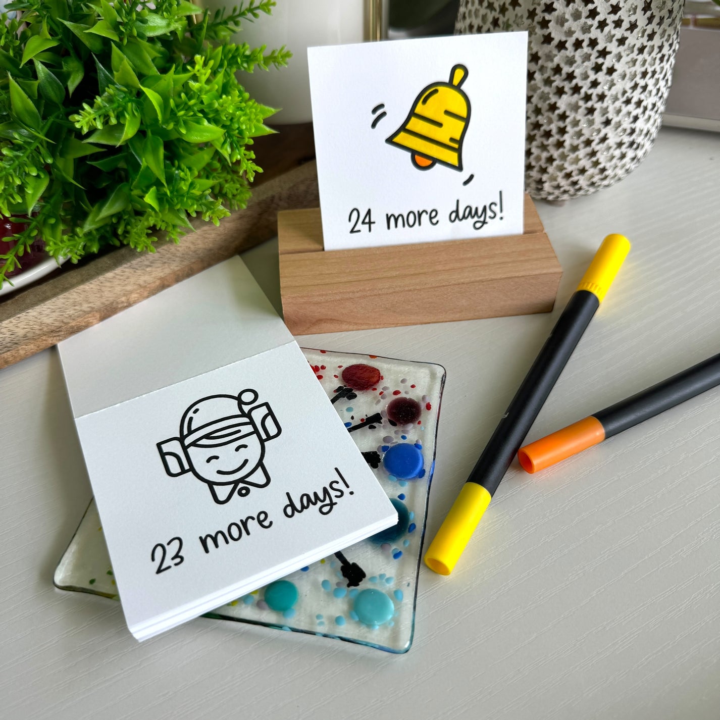 Advent Calendar Mini Coloring Book - A Brighter Year