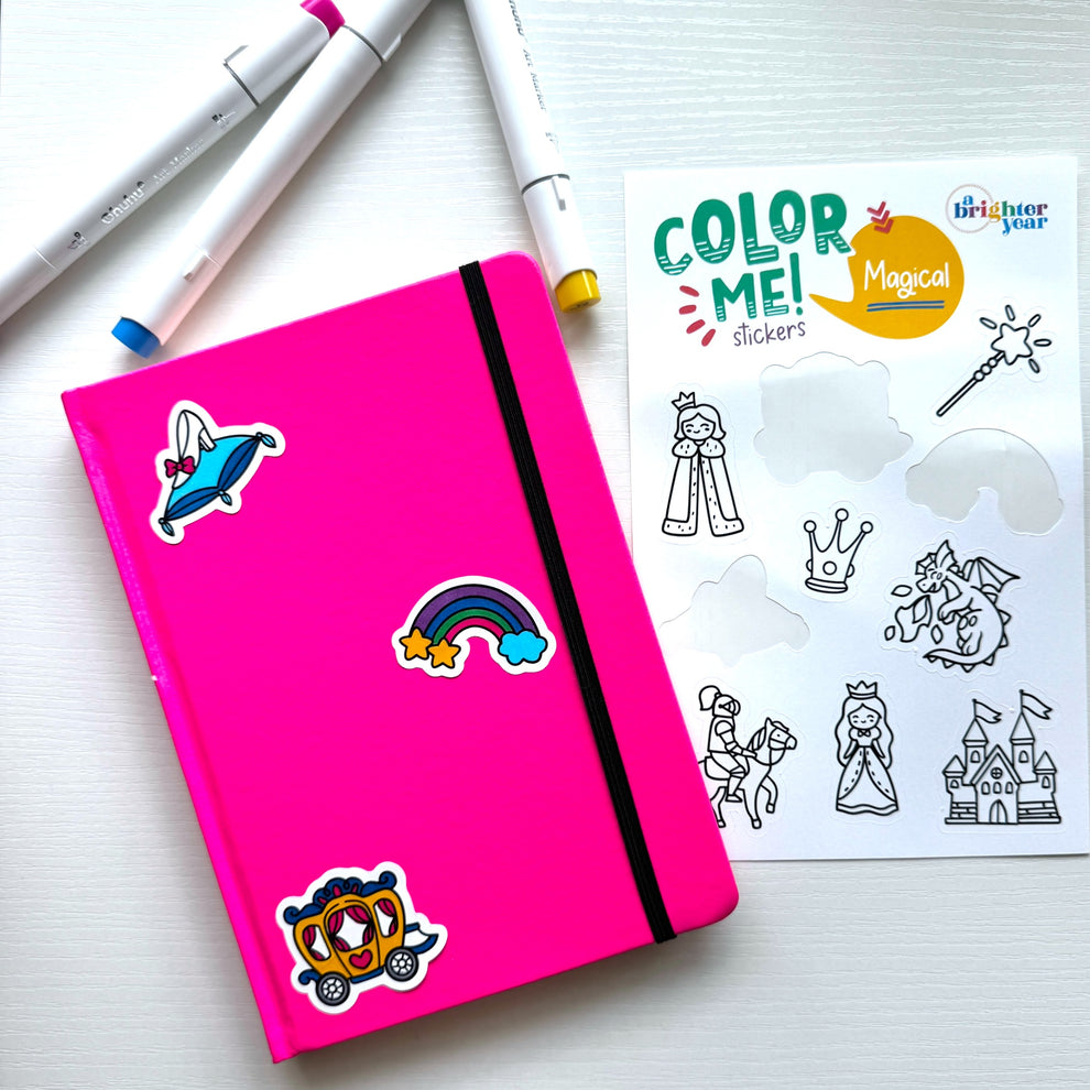 Mythical and Magical Color-Your-Own Sticker Bundle, 4-Pack - A Brighter ...