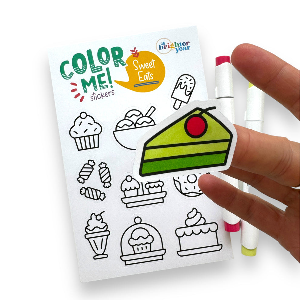 Fun Eats Color-Your-Own Sticker Bundle, 4-Pack - A Brighter Year
