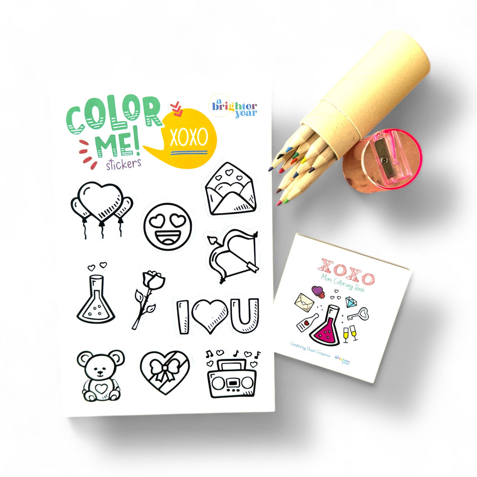 Mini Coloring Books -Pocket-Sized Fun for Adults - A Brighter Year