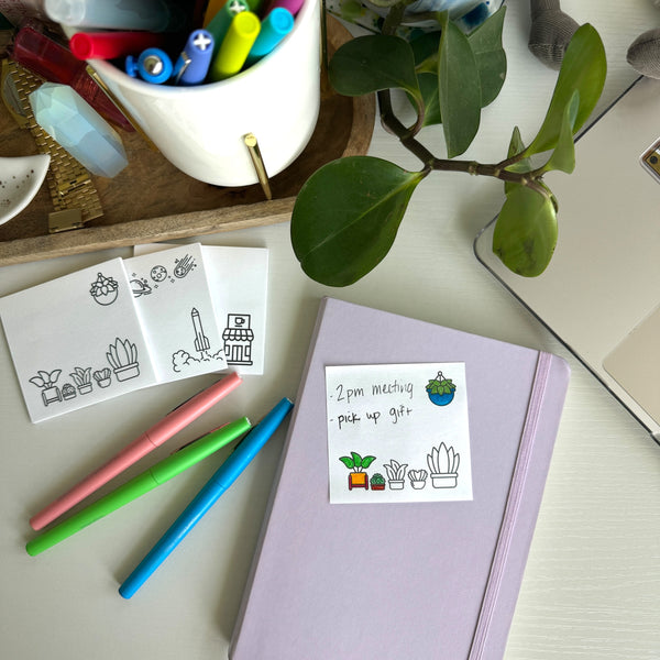Color Your Own Post-It Notes Bundle, 3-Pack - A Brighter Year