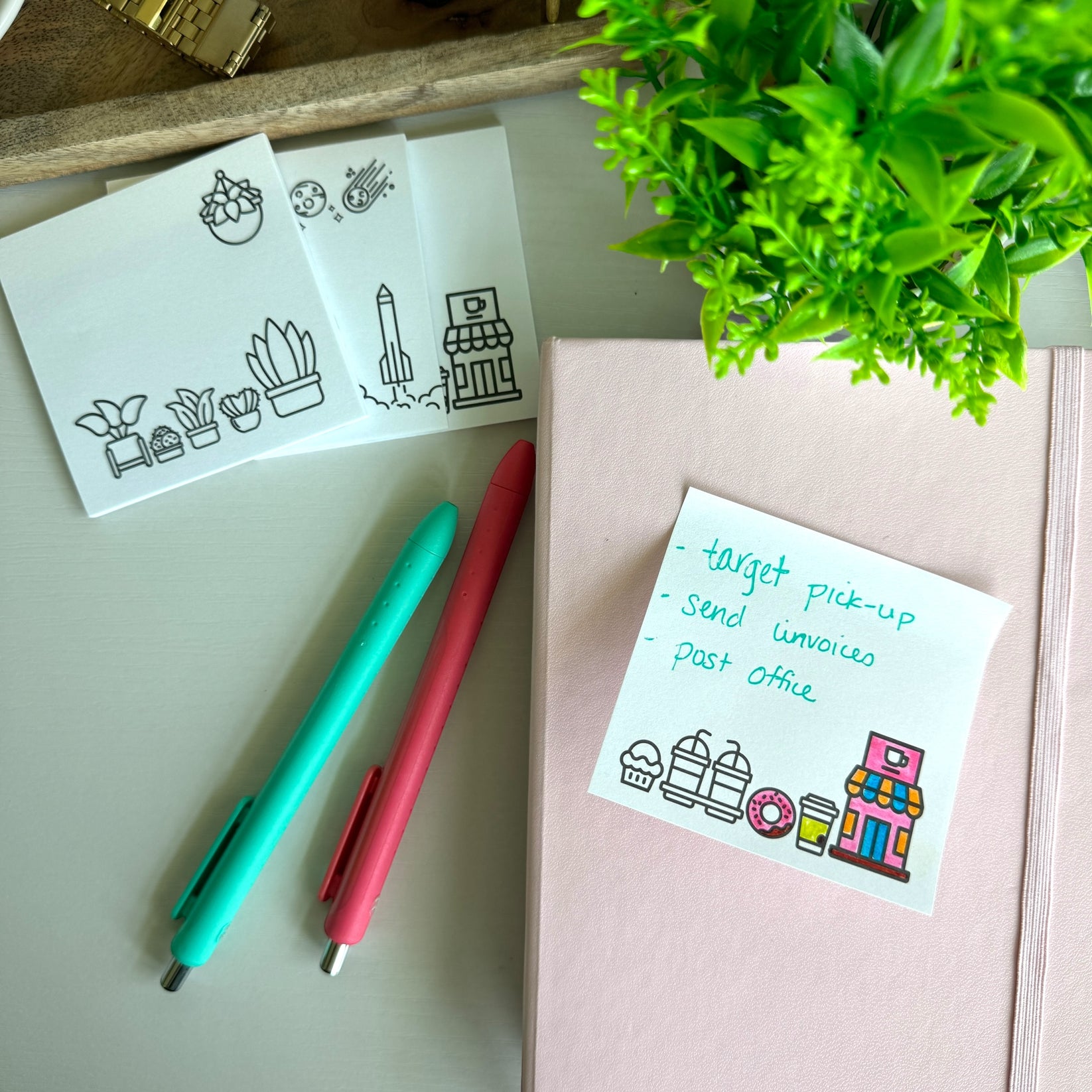 Color Your Own Post-It Notes Bundle, 3-Pack - A Brighter Year