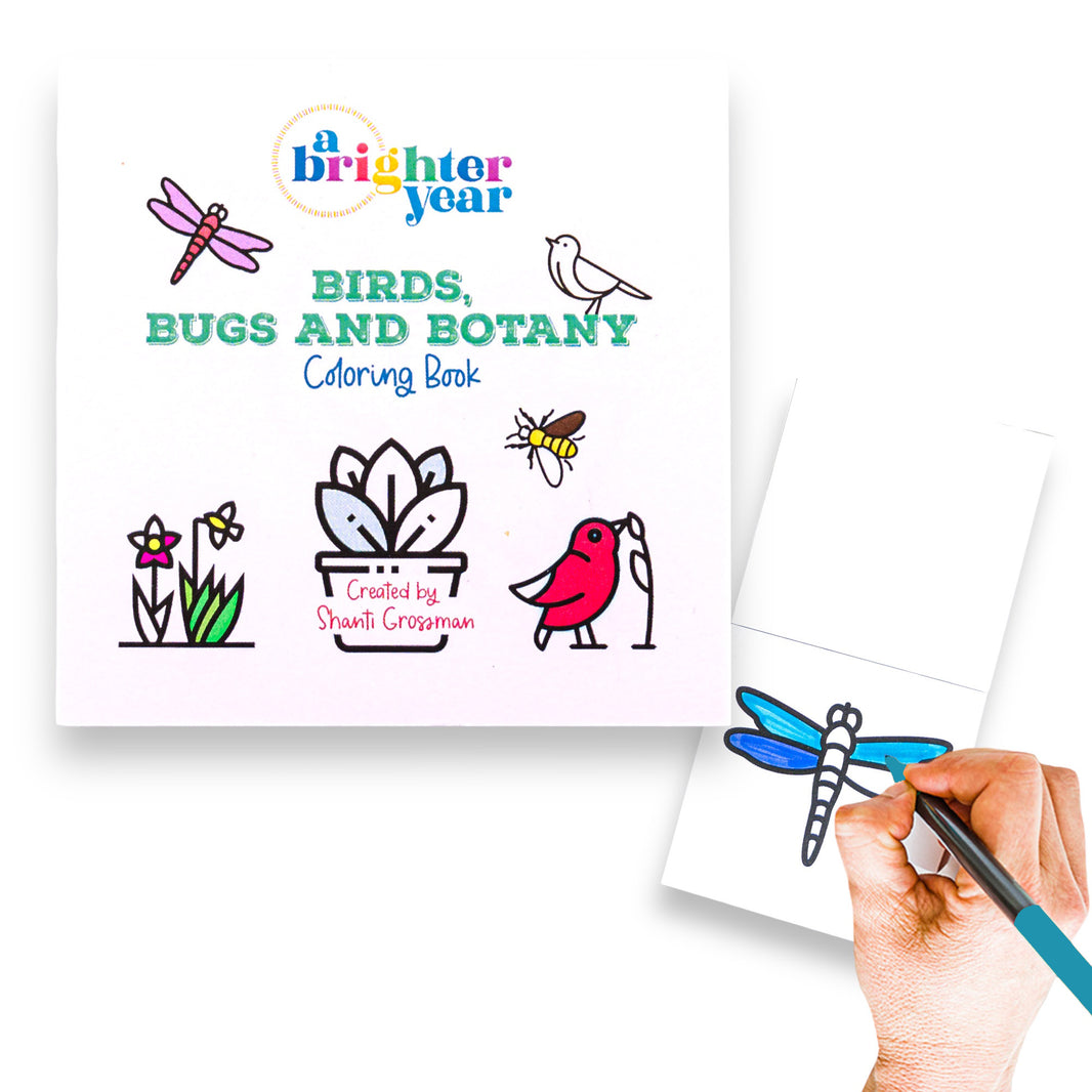 Mini Coloring Books -Pocket-Sized Fun for Adults - A Brighter Year