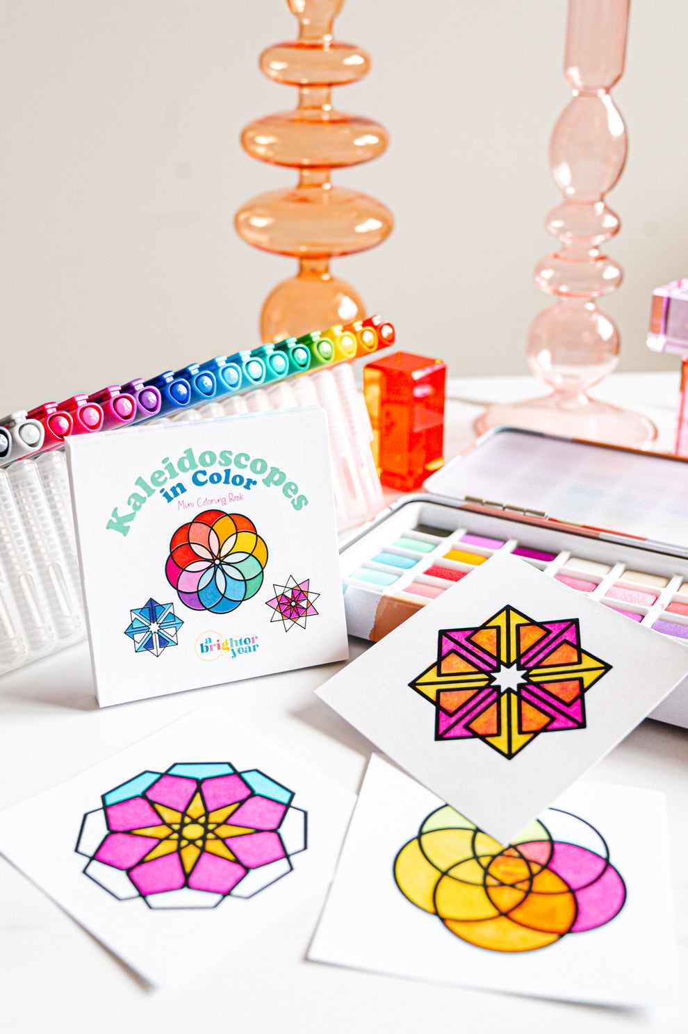 Playful Precision Mini Coloring Book Bundle – A Brighter Year
