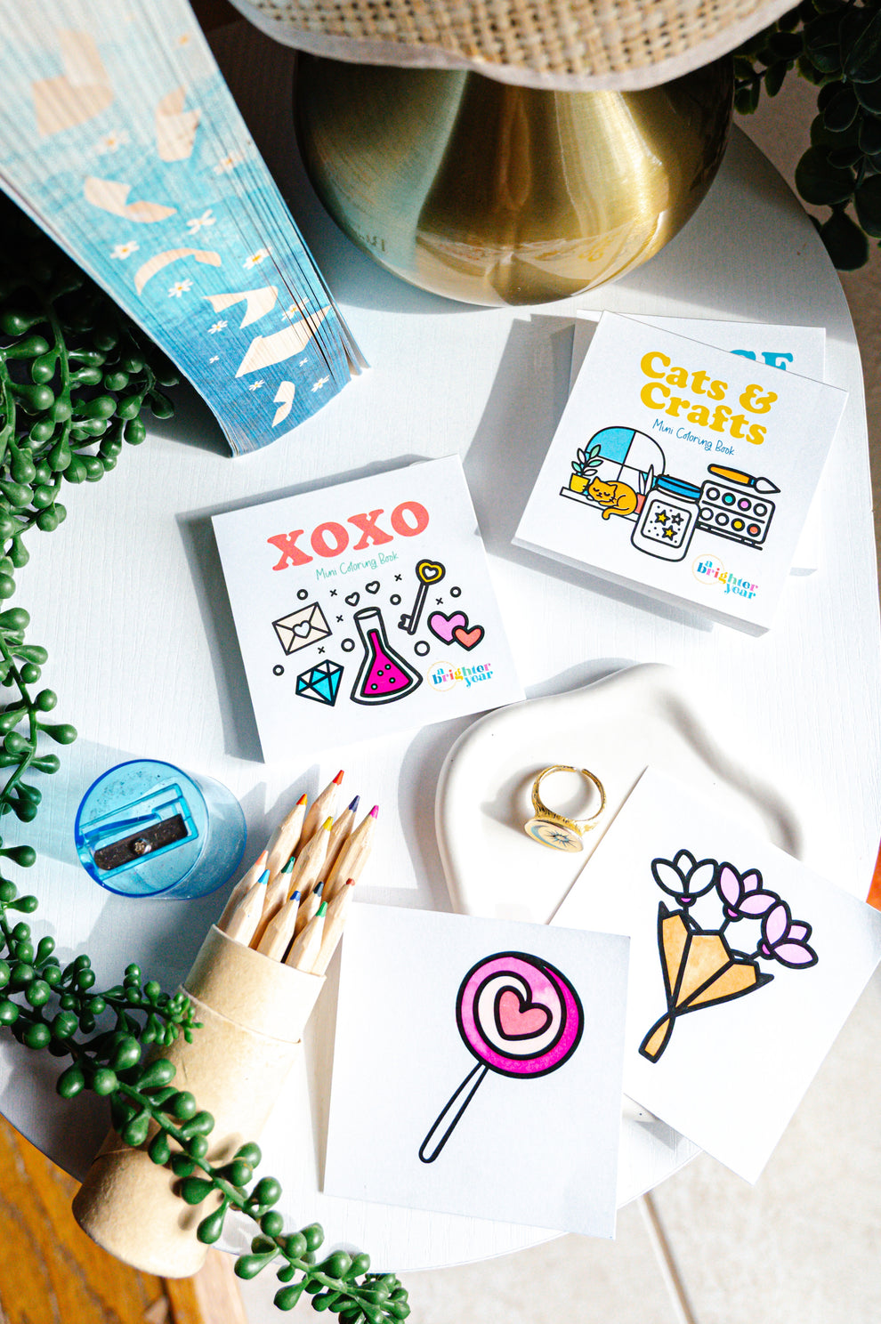 XOXO Valentine Mini Coloring Book - A Brighter Year