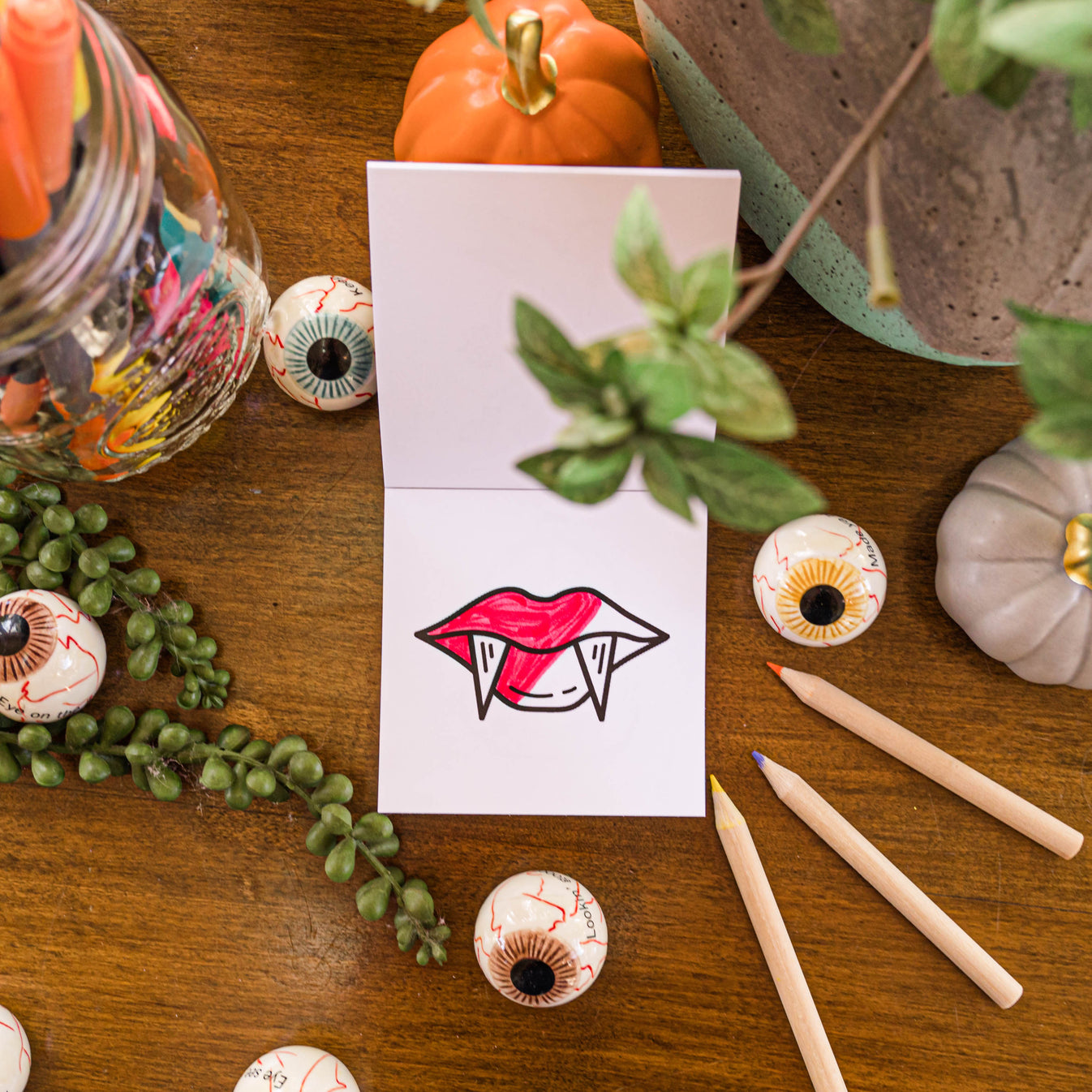 Halloween Mini Coloring Book - A Brighter Year