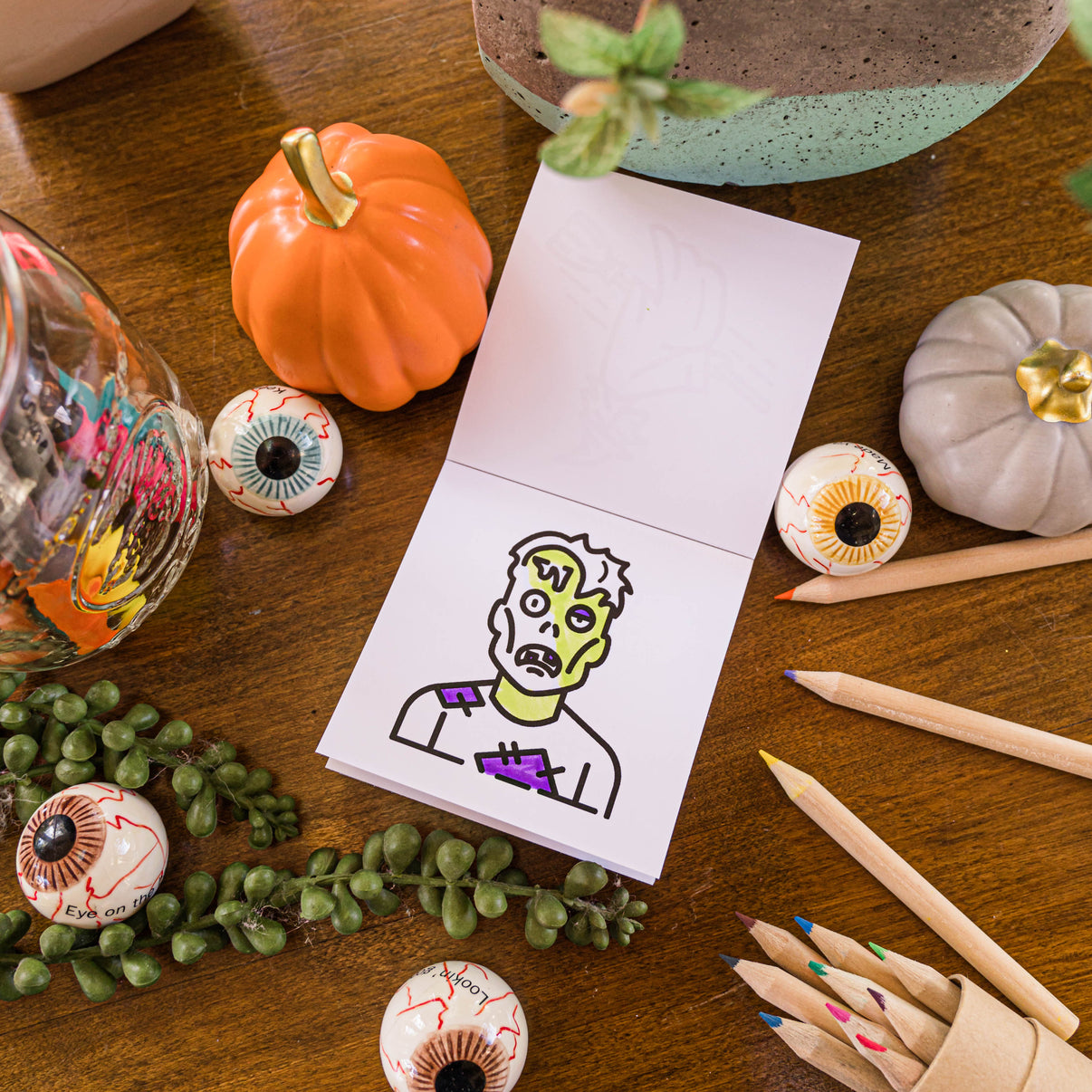 Halloween Mini Coloring Book - A Brighter Year