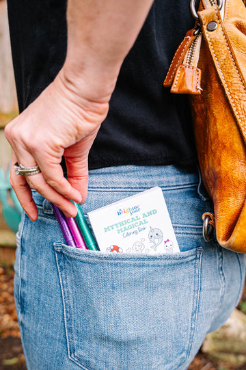 Mini Coloring Books -Pocket-Sized Fun for Adults - A Brighter Year