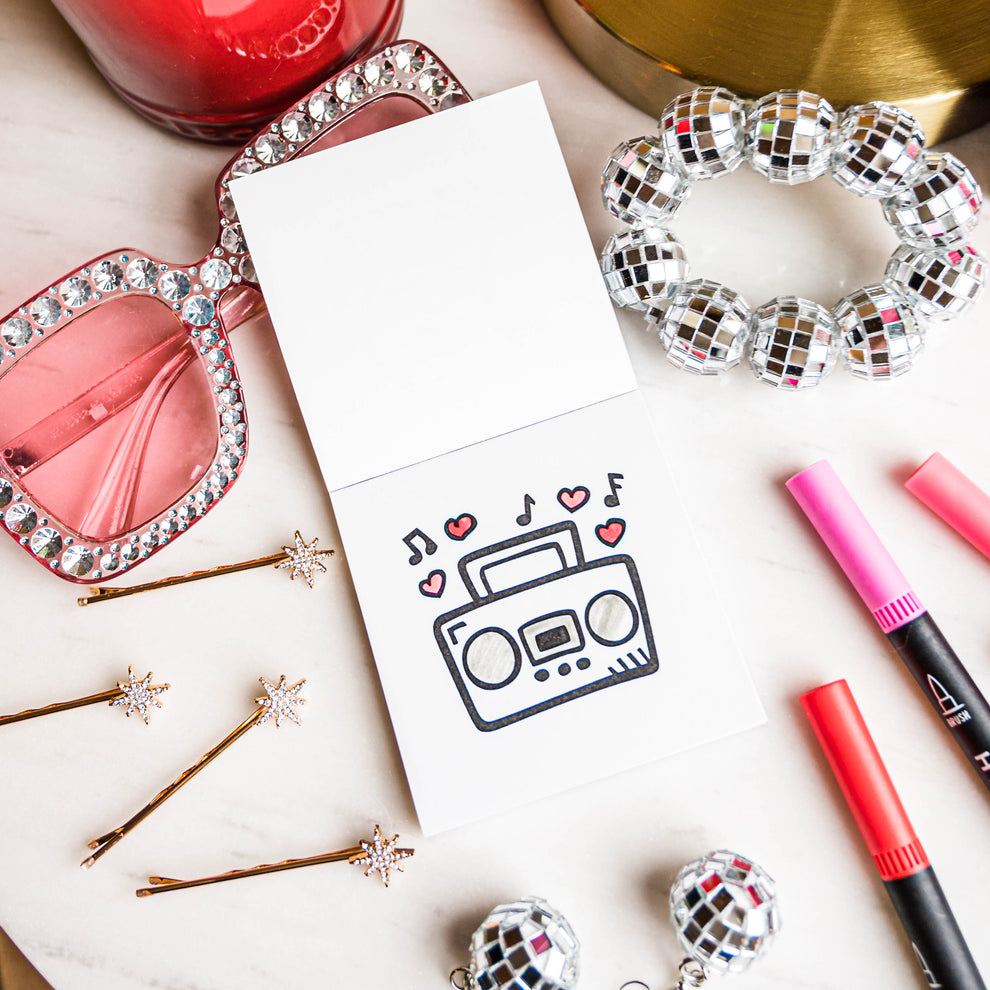 XOXO Valentine Mini Coloring Book - A Brighter Year