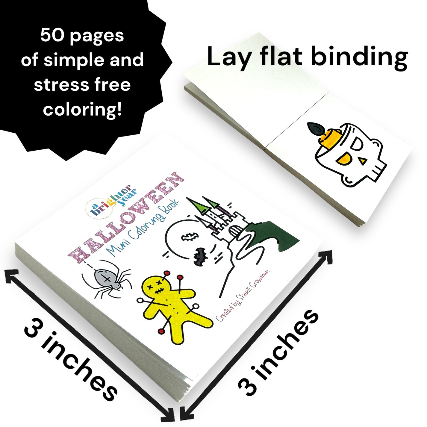 Halloween Mini Coloring Book - A Brighter Year