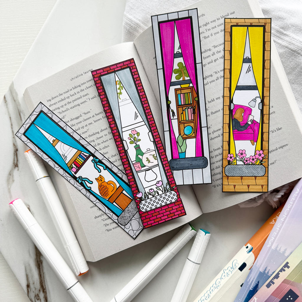 Free Color-Your-Own Bookmarks - A Brighter Year