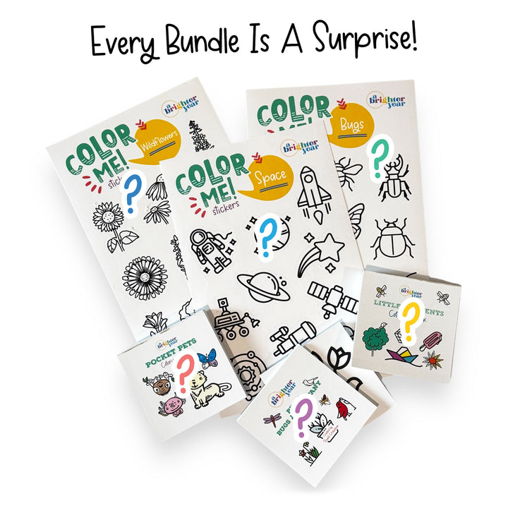 Mini Coloring Books -Pocket-Sized Fun for Adults - A Brighter Year