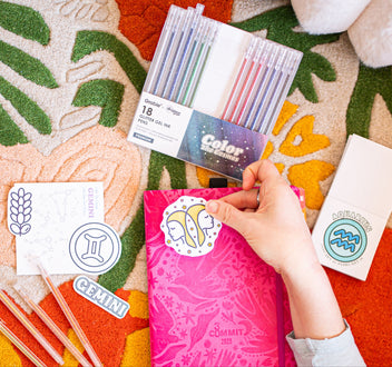 Mini Coloring Books -Pocket-Sized Fun for Adults - A Brighter Year
