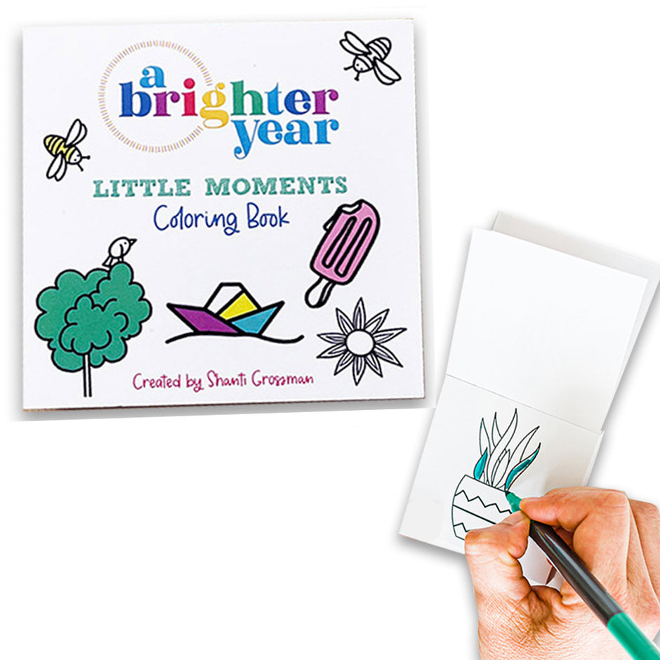 Mini Coloring Books -Pocket-Sized Fun for Adults - A Brighter Year