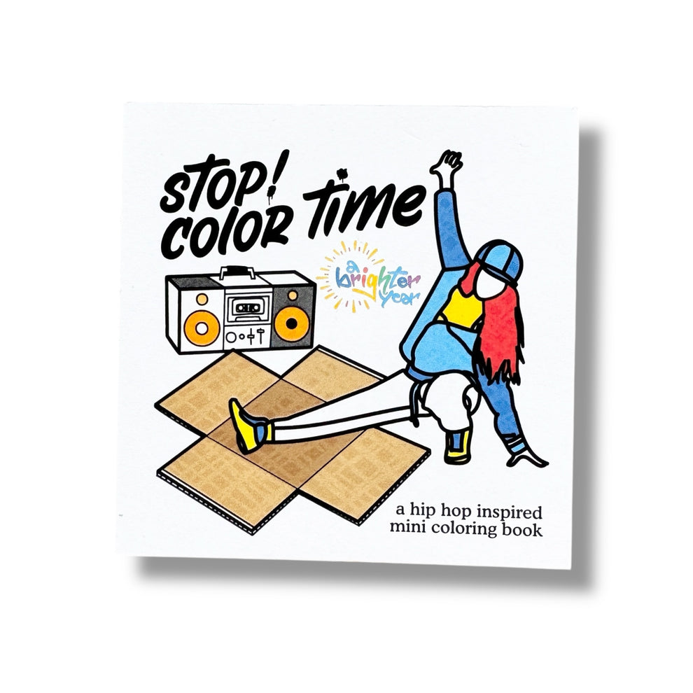 Stop! Color Time Mini Coloring Book – A Brighter Year