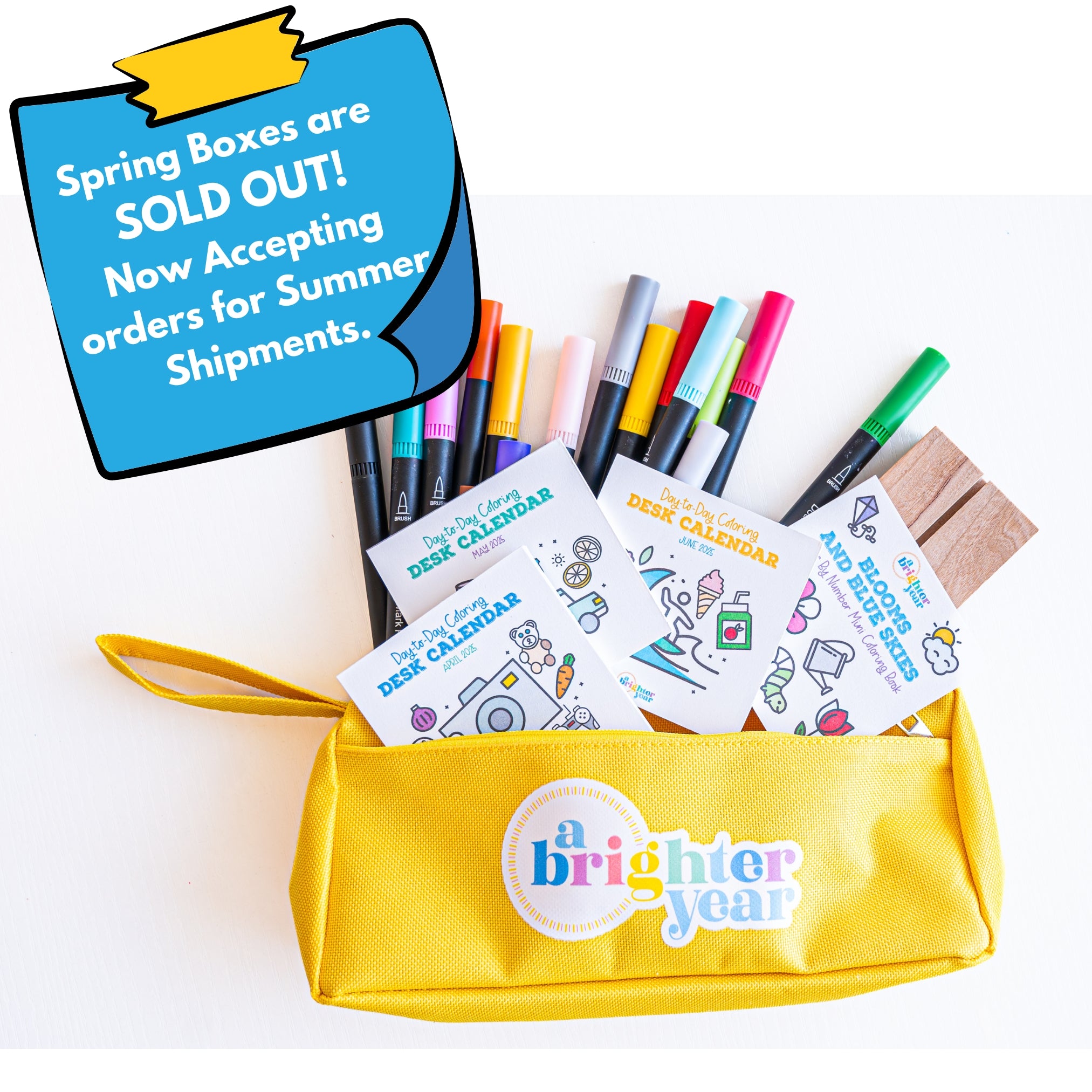 Colorable Calendars -Fun Adult Coloring Pages - A Brighter Year