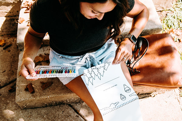 18 Month Color by Day Coloring Book - A Brighter Year