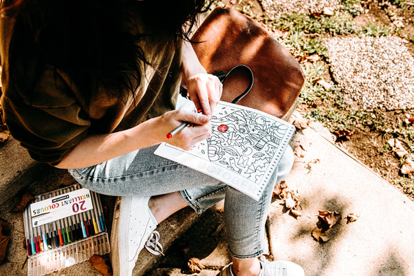 18 Month Color by Day Coloring Book - A Brighter Year