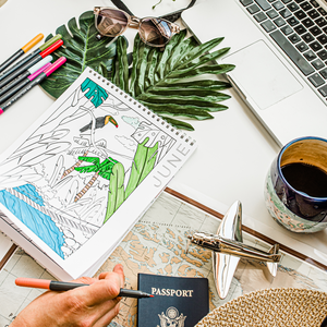 Travel The World 12 Month Color by Day Coloring Book – A Brighter Year